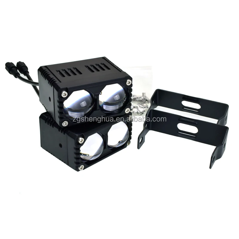 Senlo Blue Lens LED Fog Light X2 Plus 90W for Motorcycles