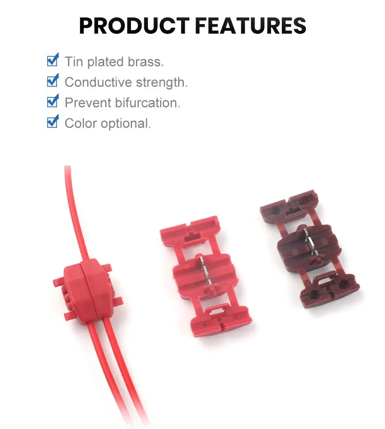 KW6 Series Solderless Snap Non-destructive Wiring Clamp Quick Splice ...