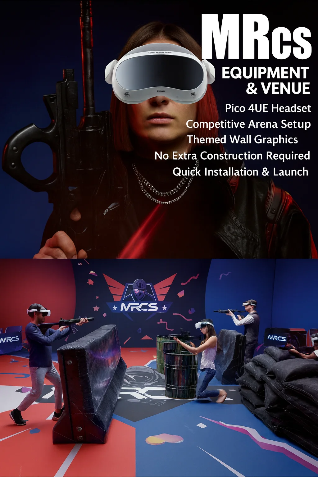 Factory Direct Mr Cs Mixed Reality Shooting Game System Vr Ar