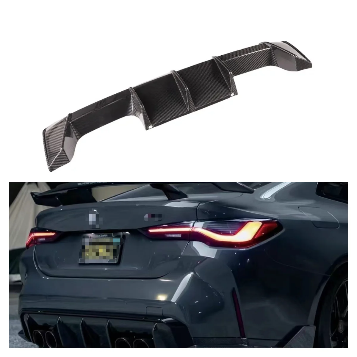 Dry Carbon Fiber Rear Bumper Lips for BMW G80 M3 G82 M4 MP Style 2021 ...