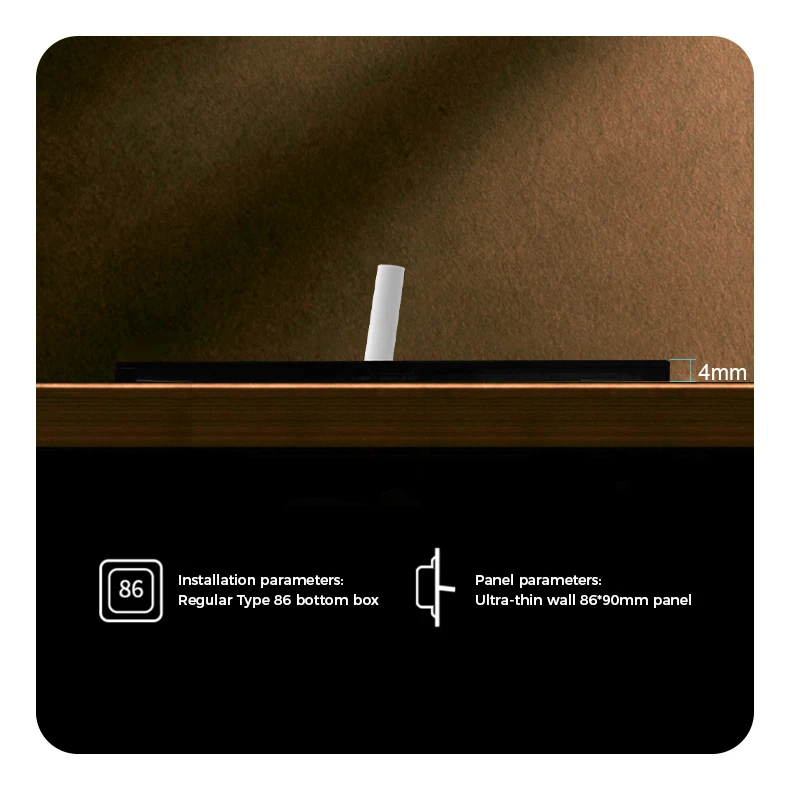 USB TYPE C Modern Style Matte Black Stainless Steel Panel Light Switch ...