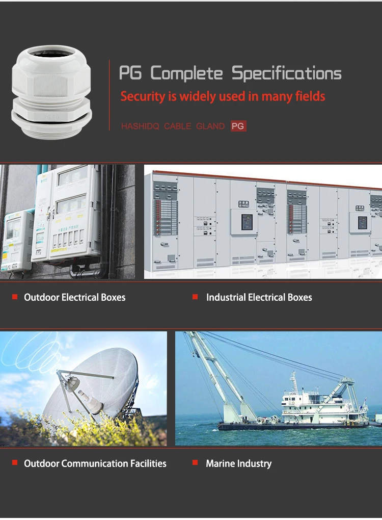 Explosion Proof Cable Gland Ip68 Nylon Cable Glands Size,Pg48 Pg7 Pg11 ...