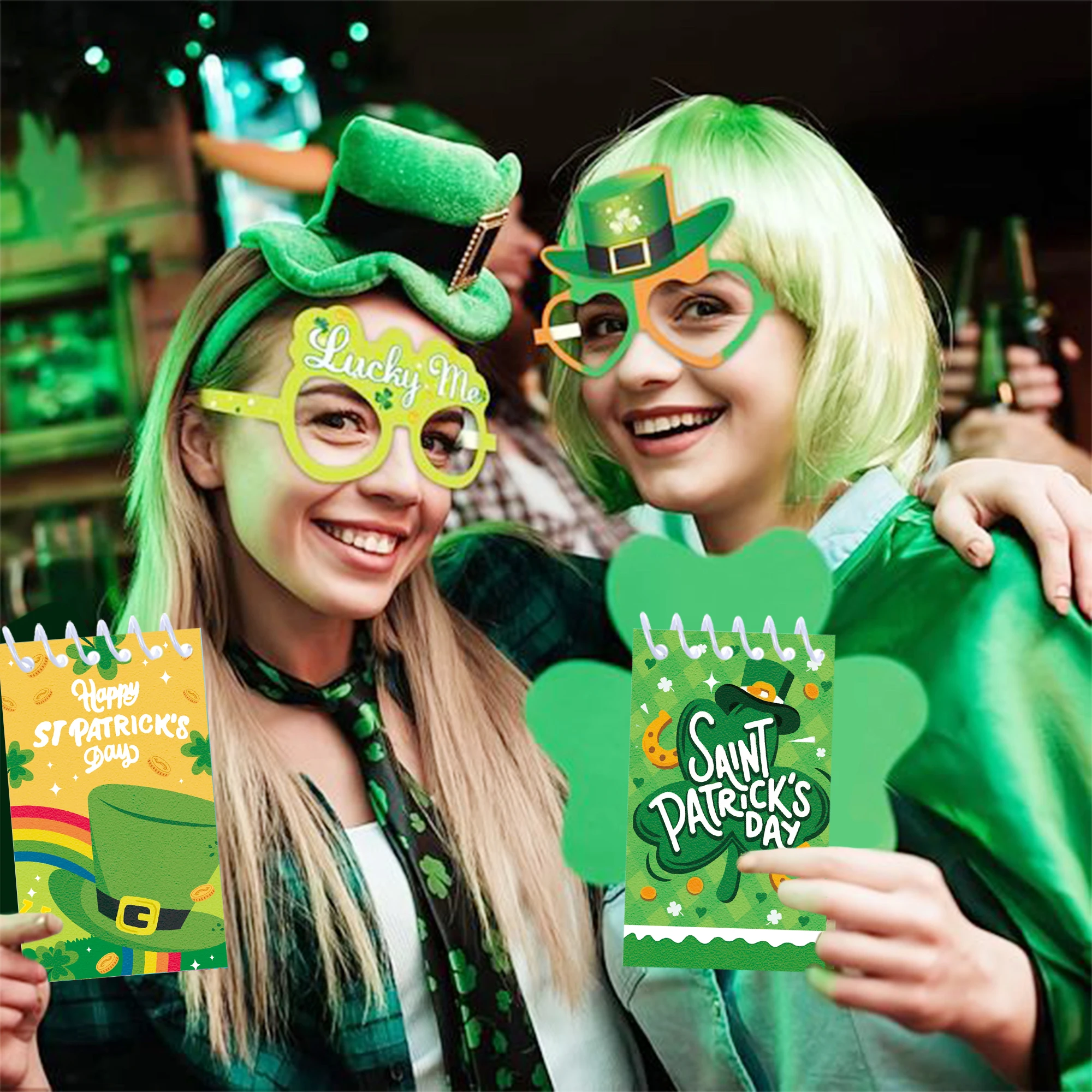 St. Patrick's Day Memo Pad Mini Notebook Notepads Lucky Shamrocks ...