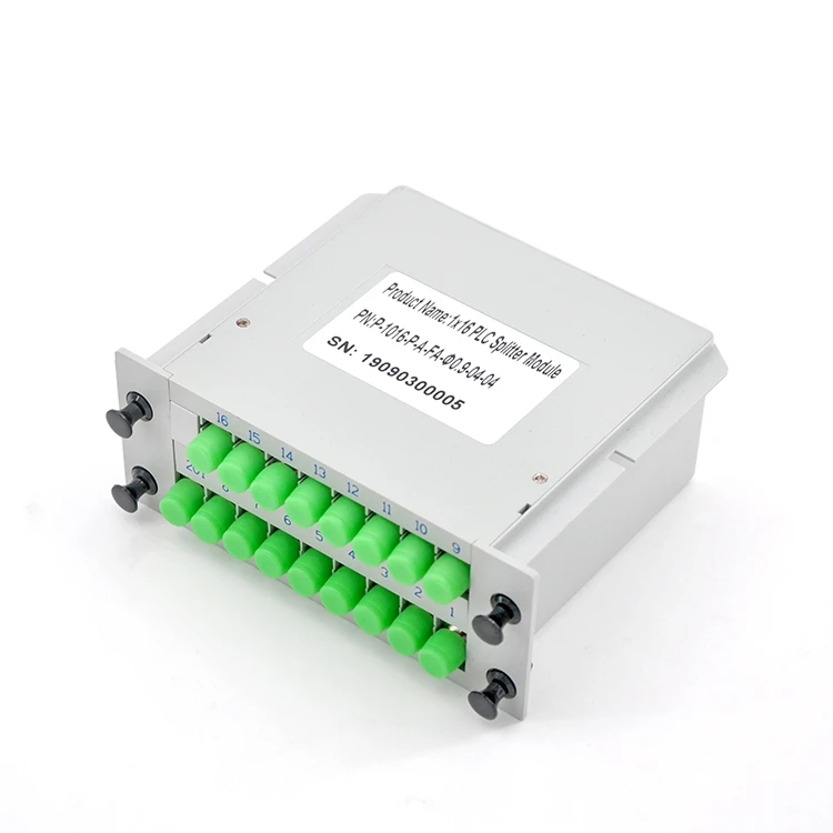 Rack Mount Plc Splitter ABS Box FC APC Connectors Cassette Type 1X16 ...