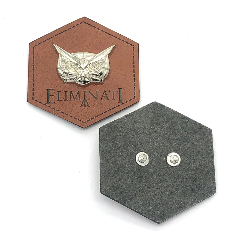 Custom Heat Press Blank Leather Patches Leatherette Clothing Logo Iron ...