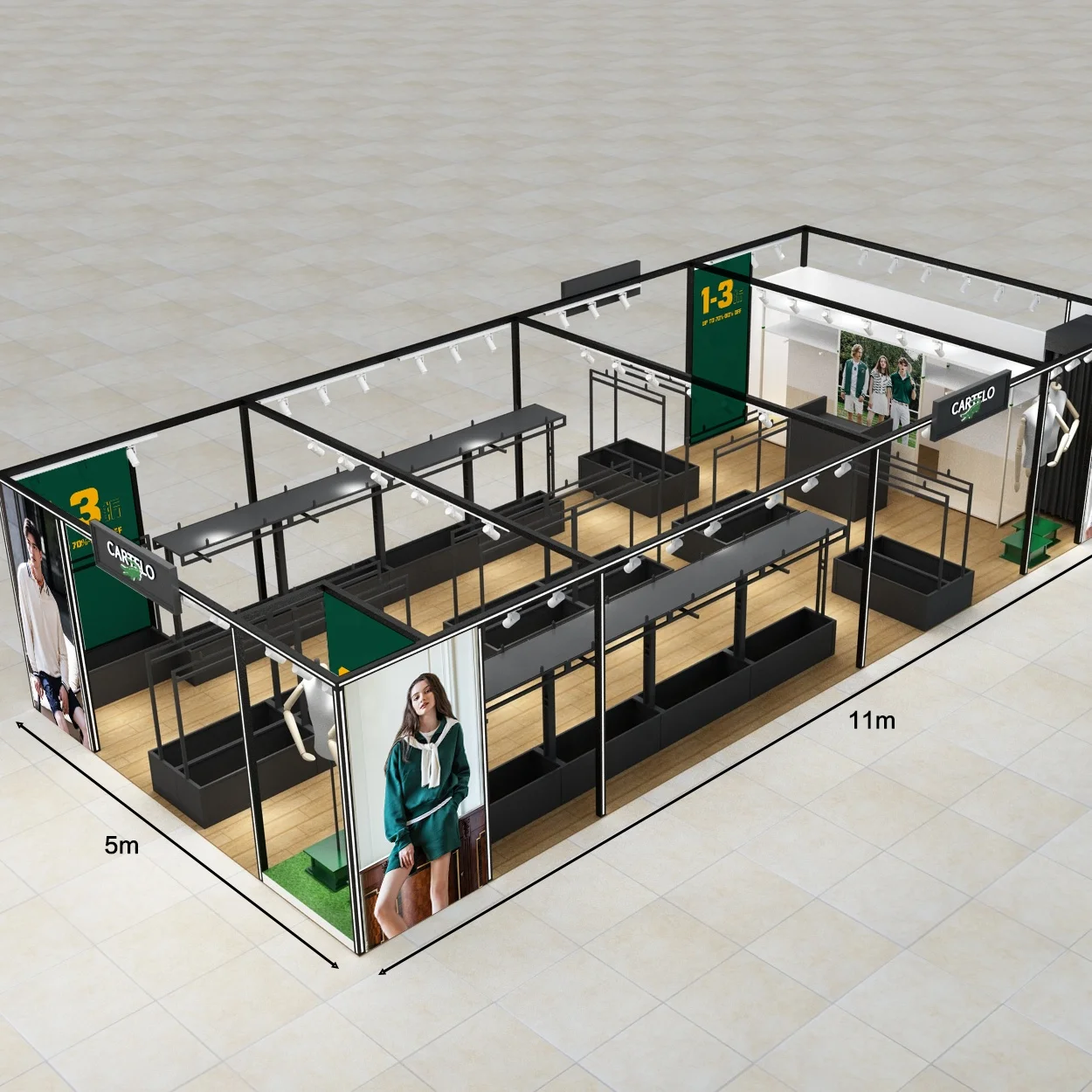 Octanorm System 35mm Led Profile Pop Up Custom Extruded Black ...