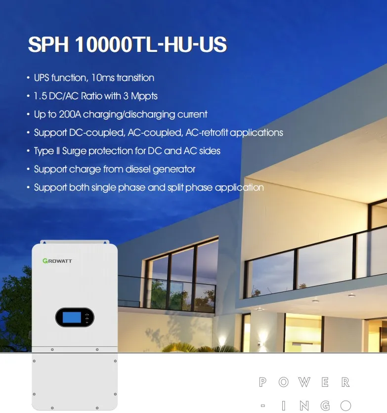 Growatt Split Phase Hybrid Solar Inverters 10kw SPH-10000TL-HU-US