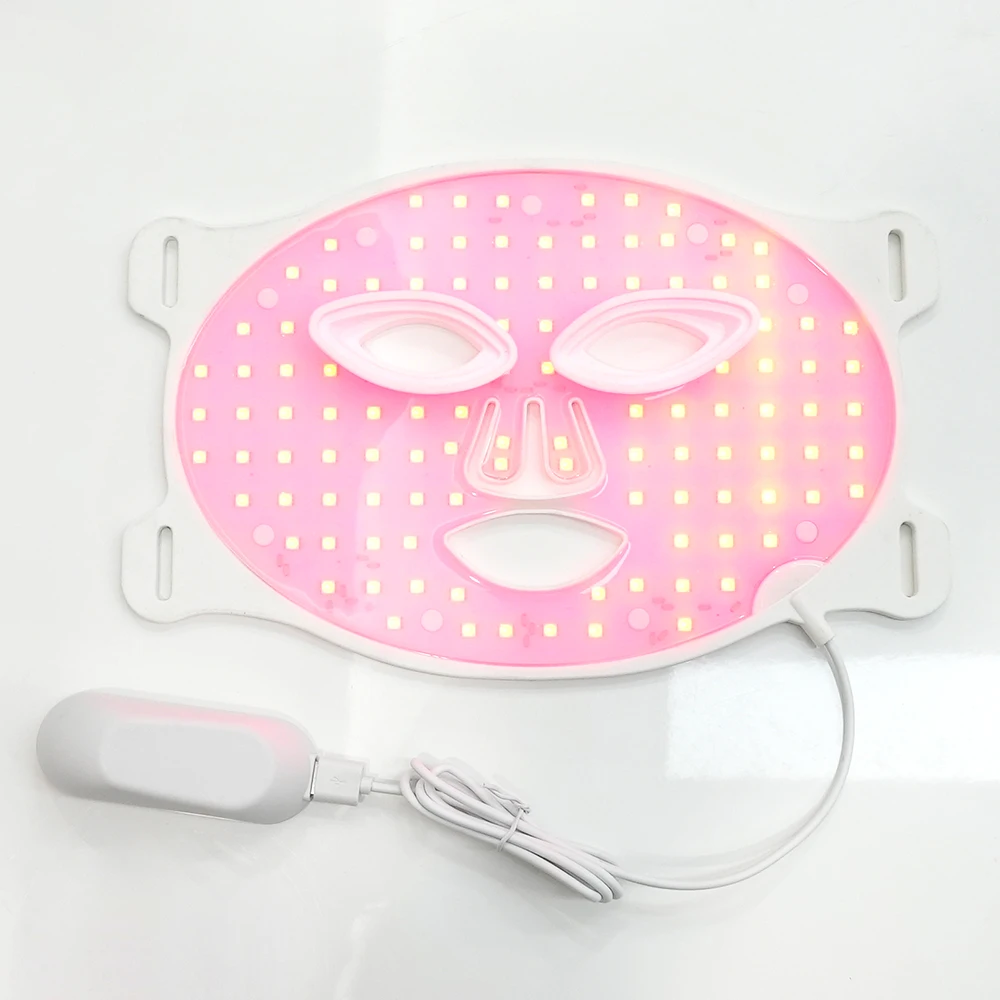 Wholesales Home Wireless Silicon Skin 7 Led Face Mask Red Light Therapy ...