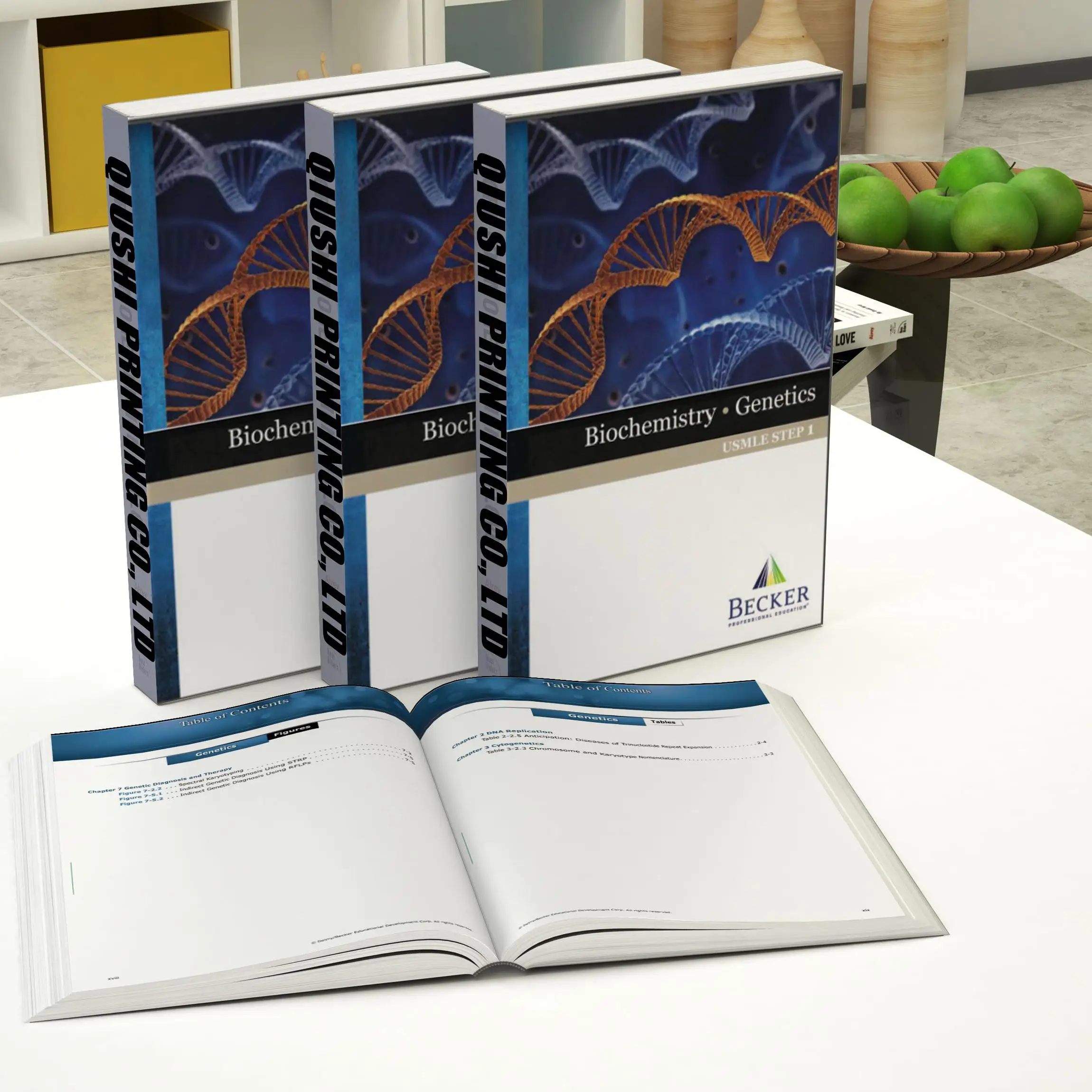 USMLE Step 1 Biochemistry Genetics Medicine Textbook Printing Small MOQ ...