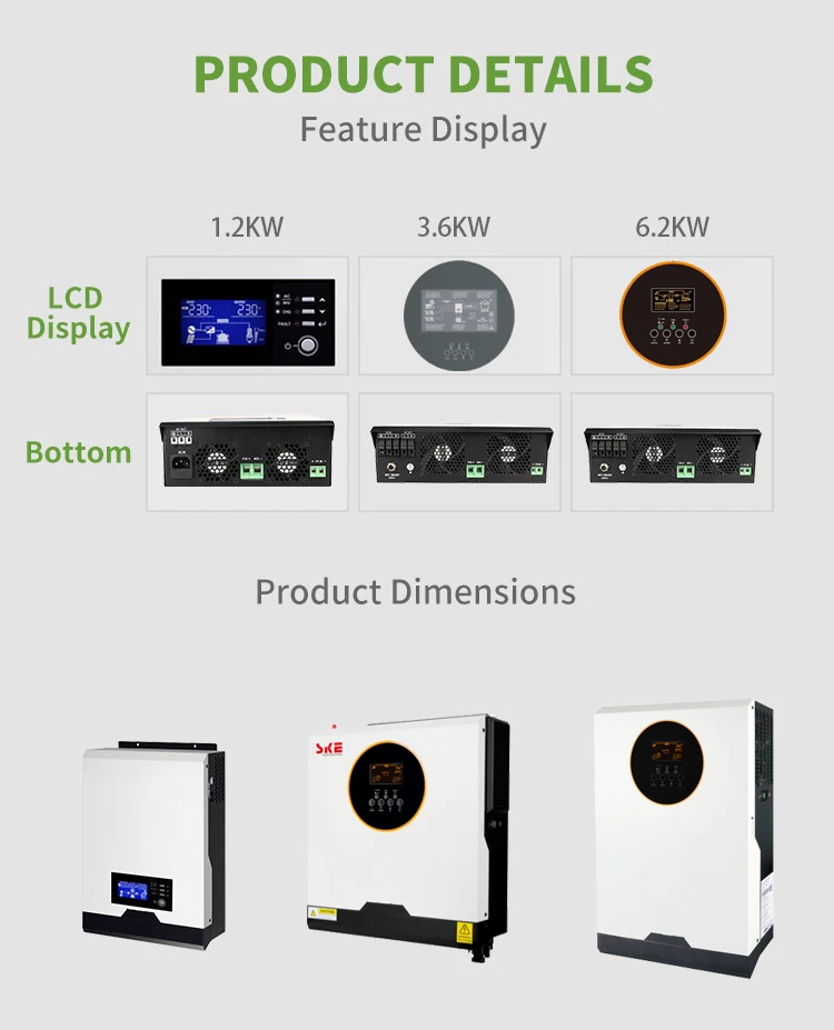 SKE 3KW Smart Solar Inverter with MPPT Charger - off-Grid Power
