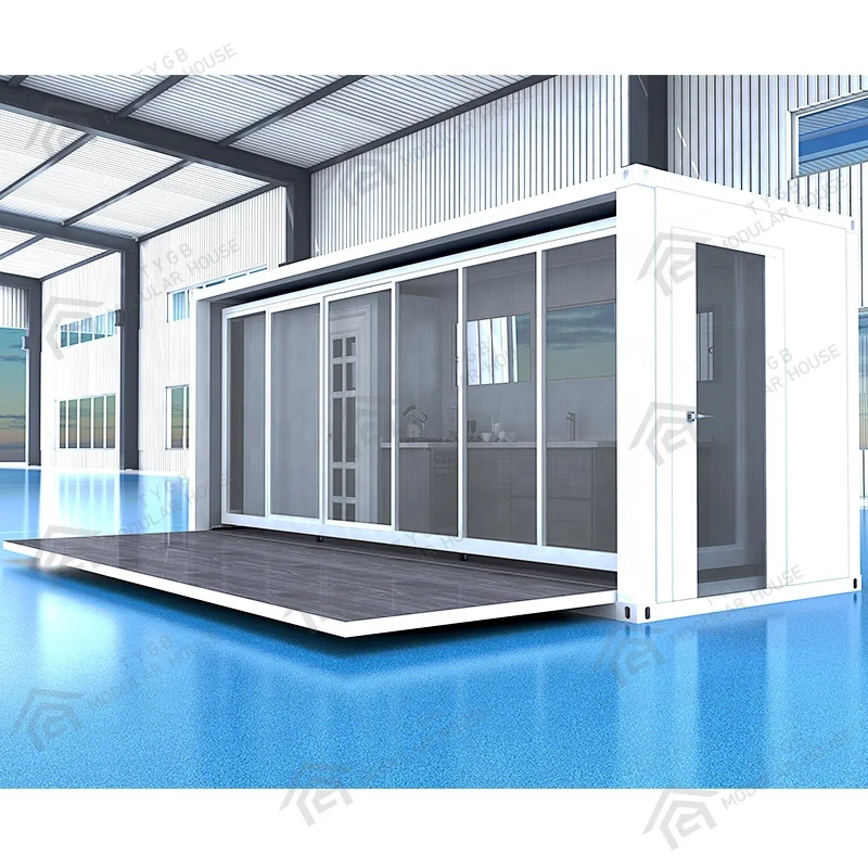 Portable Prefab Sliding House for Shop - 30-40 Years Life Span