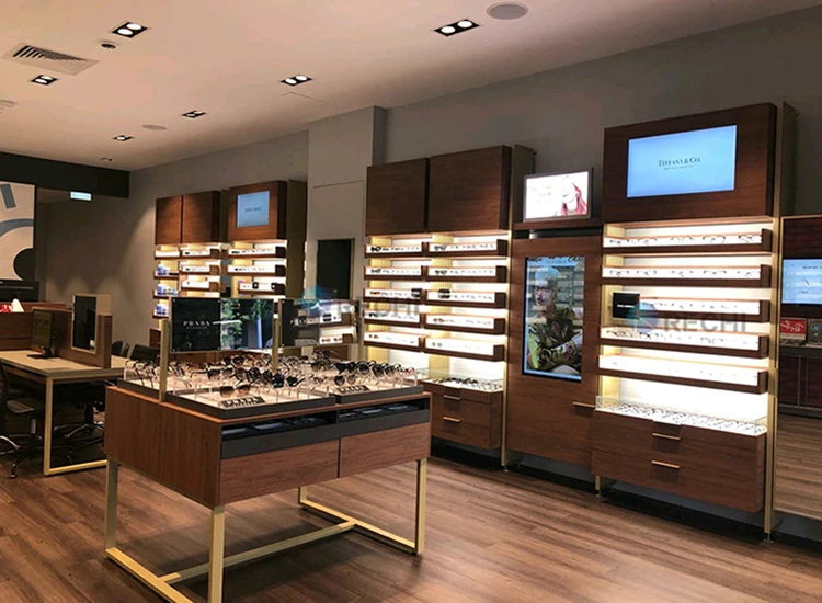 Rechi Custom Optical Store Display Fixture Design Sunglasses Shelf Shop ...