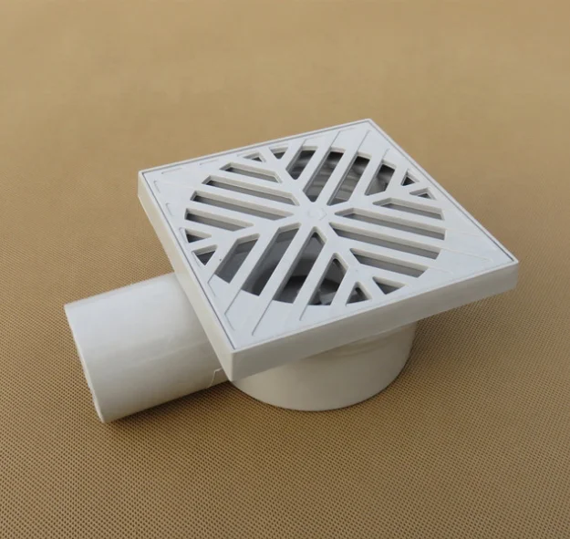 GUIDA 721019 - Durable PVC Floor Drains with Plastic Trap