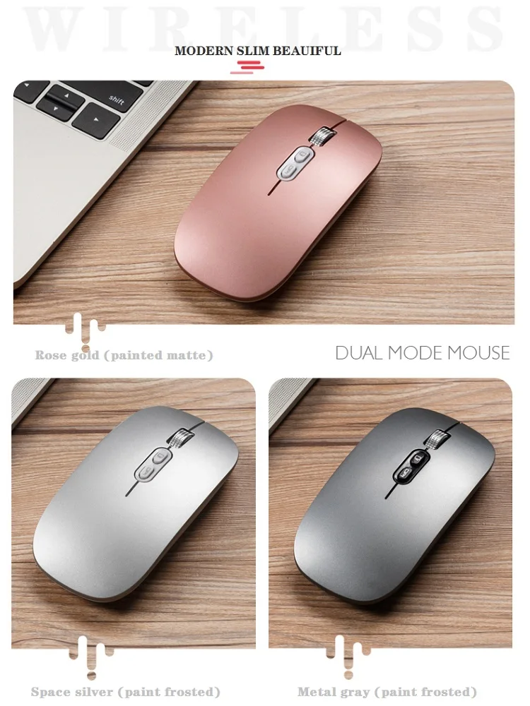 M103 Rechargeable Ergonomic Dual Model V5.0 Mouse 2.4G Wireless