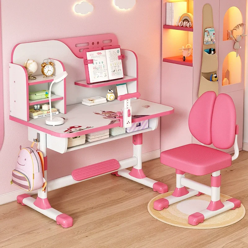 Jingchen Ergonomic Kids Learning Desk Chair Set for School