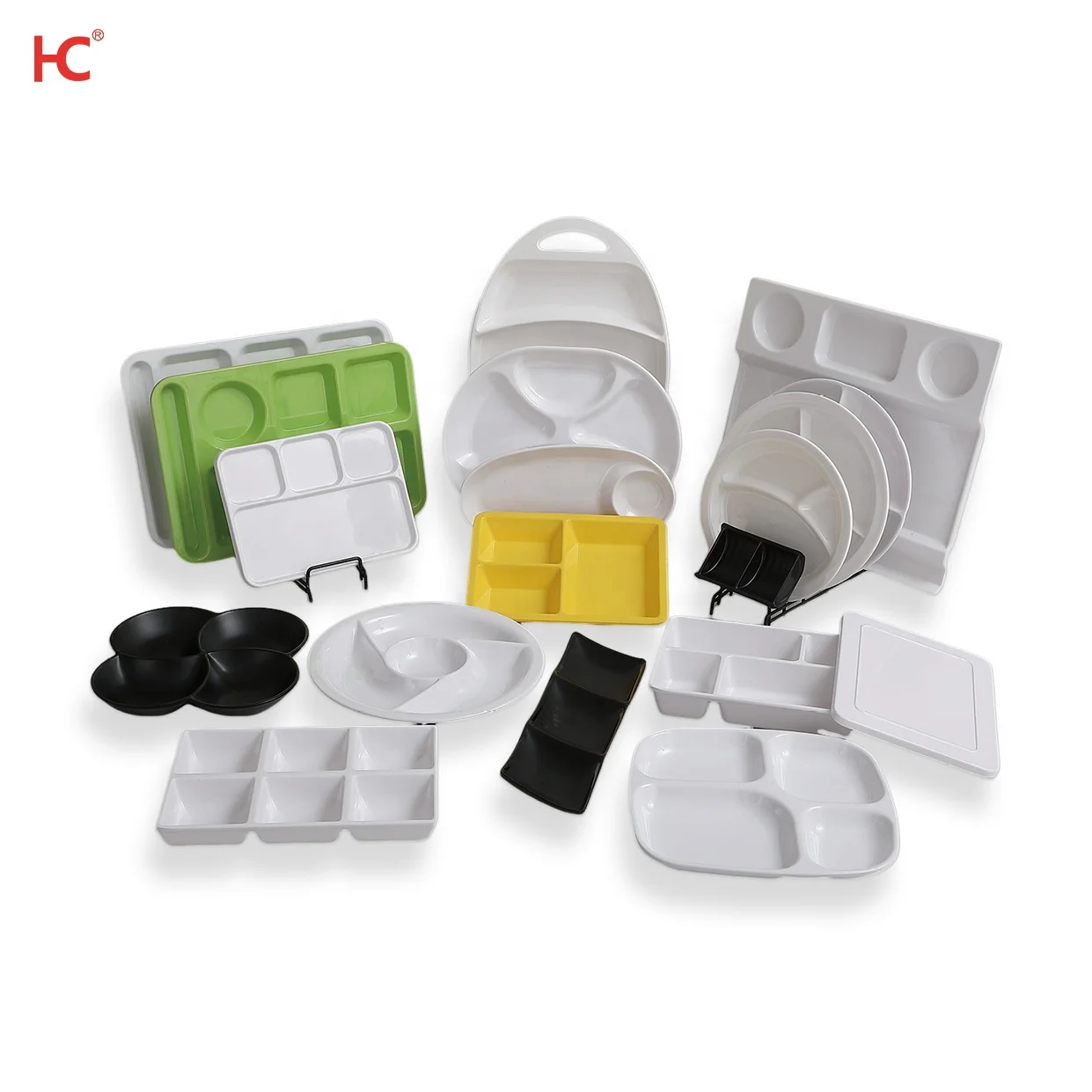 Factory-direct Customized Classic White Unbreakable Melamine Dinnerware ...