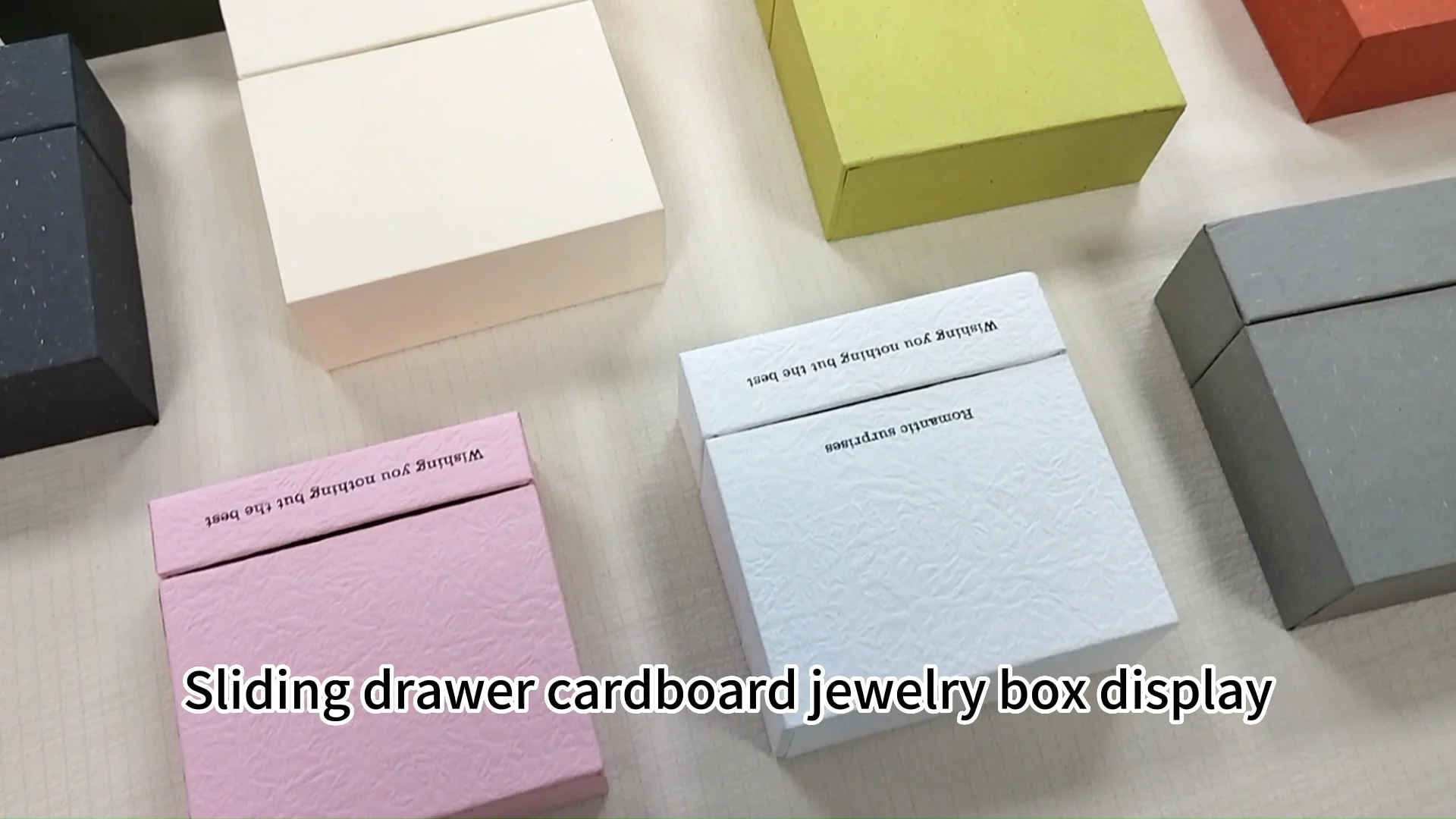 Custom Sliding Drawer Paper Gift Packaging Jewelry Box Cardboard ...