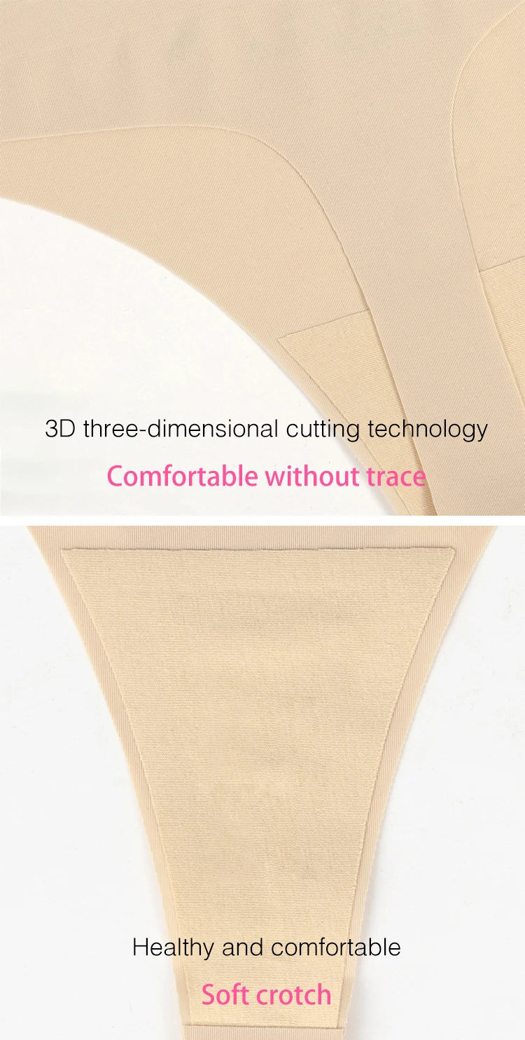 Shop High Quality Seamless T Back Bikini Panty Ice Silk