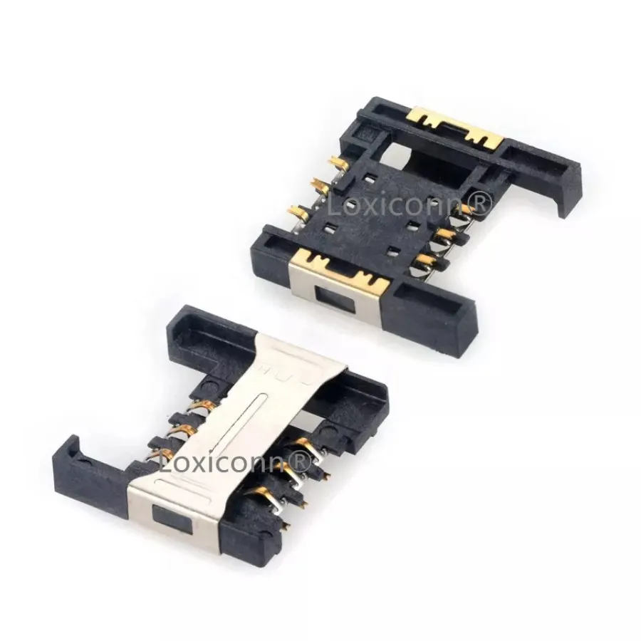6 Pin Sim Card Connector Adapter Mini Sim Card Socket Holder H2.8mm Sim ...