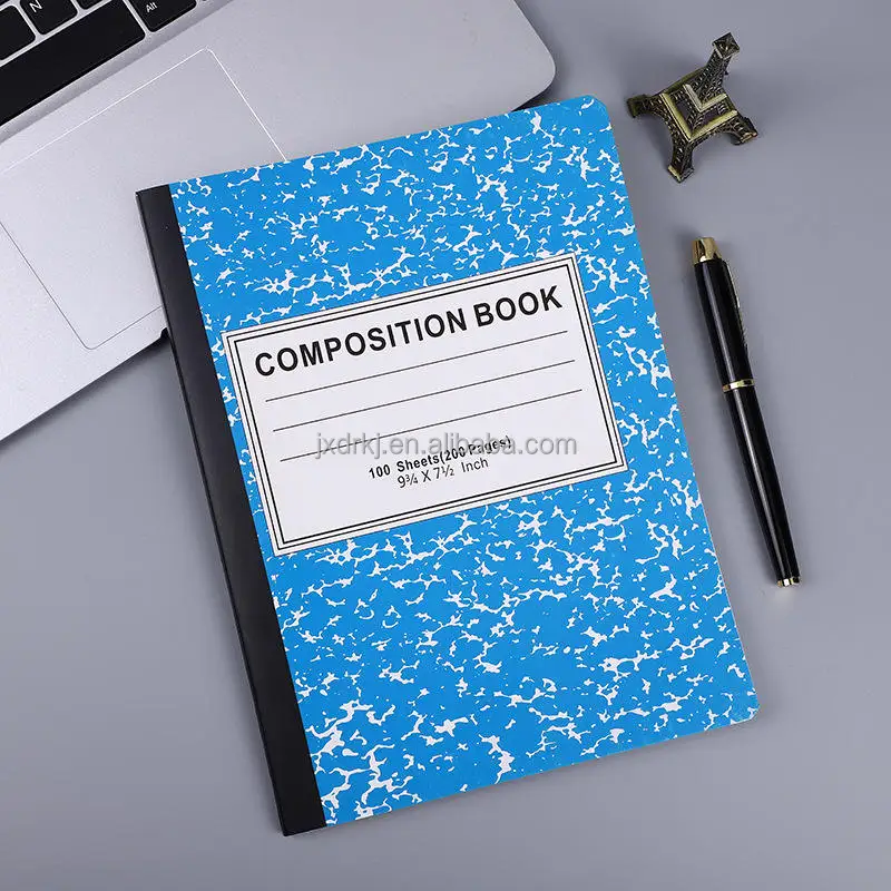 A4 Leather Notebook A5 Custom Size School Exercise Book Composition ...