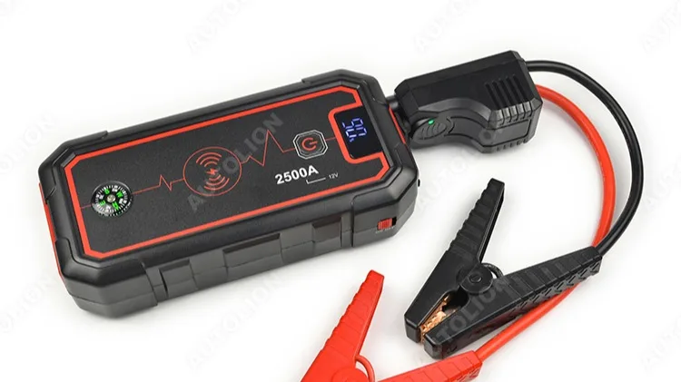 2500a Jump Starter With Wireless Charging 12v Emeygency Vehicle Tools ...