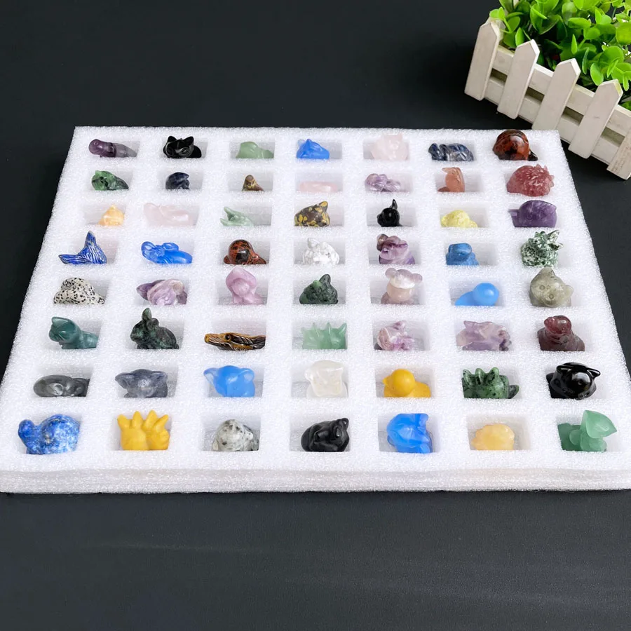 Wholesale Assorted Animal Carvings Semi-precious Stone Crafts Quartz ...