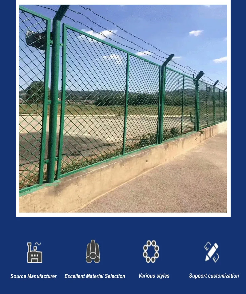 Galvanized Design Anti-Impact Rot Proof Refined 358 Anti Climbing Fence ...