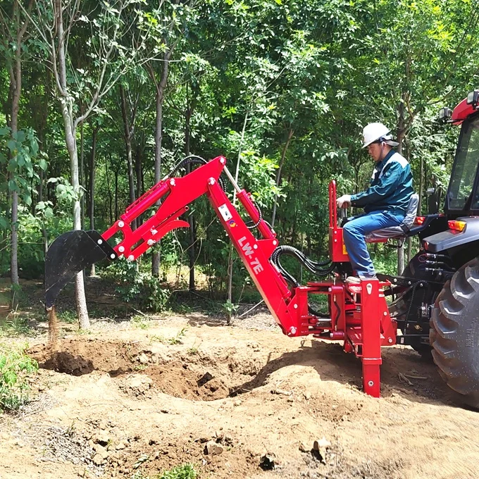 3 Point Hitch Pto Hydraulic Farm Tractor Backhoe Attachment Excavator ...