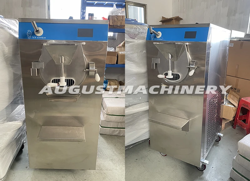 AUGUST Automatic Hard Ice Cream Making Machine Gelato Batch Freezer Gelato Ice Cream Machine ...