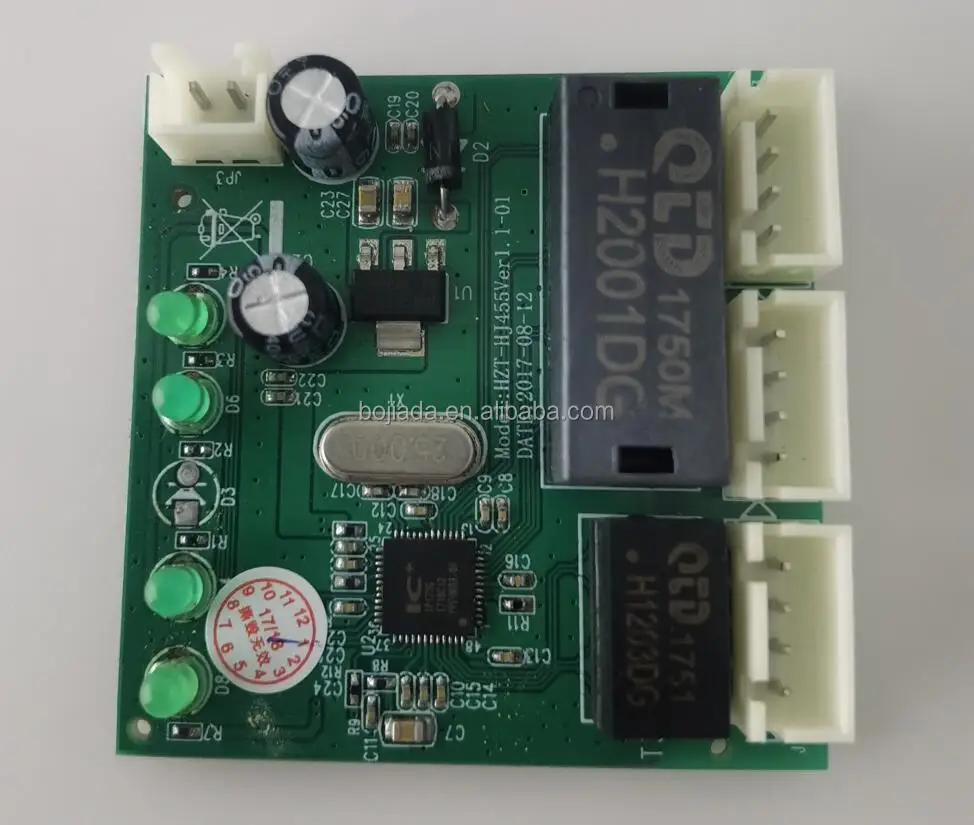 100mbps Ethernet Lan Network Switch Unmanaged 3 Ports 4pin Connector 5v ...