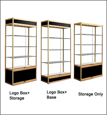6ft Full Vision Glass Display Case for Smoke Shop Vitrine