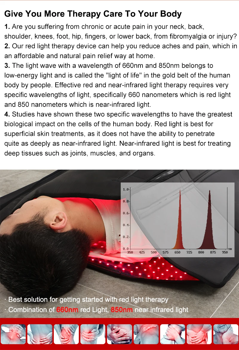 360 Led Red Near Infrared Light Therapy Pods Red Light Therapy Full ...