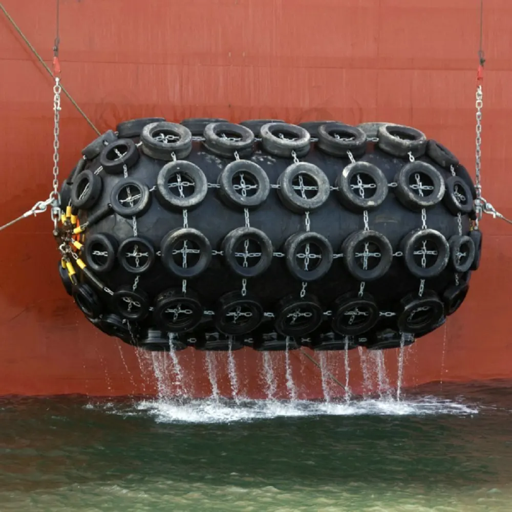 Yokohama 2x3.5m Pneumatic Inflatable Bumper Ship Rubber Fender With ...