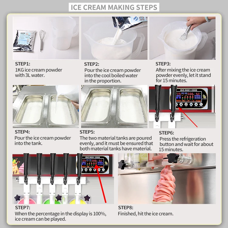 Professional Ice Cream Machine Agitator Ice Cream Machine For Party 3 ...