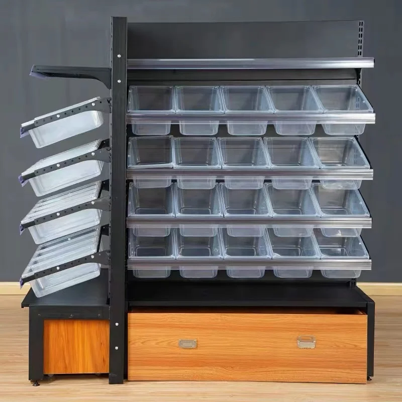 Supermarket Snack Store Steel Wool Loose Biscuit Candy Display Storage ...