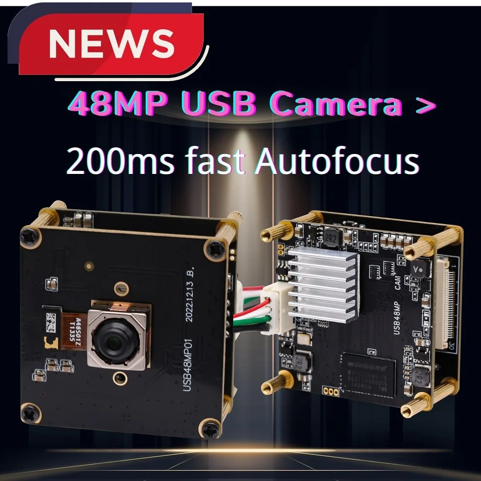 ELP 48MP Autofocus Camera - 8K Ultra HD for Face Recognition