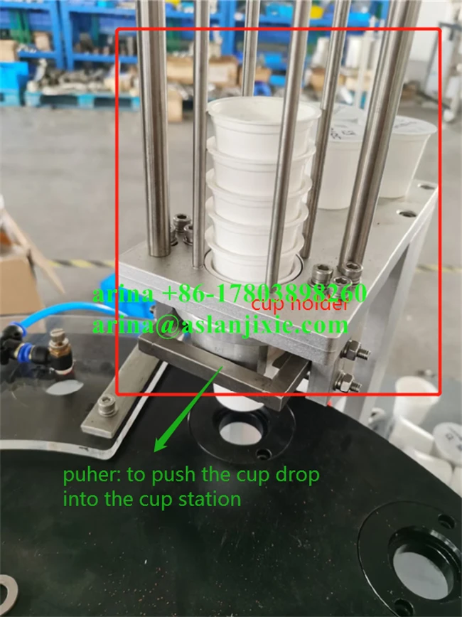 Yogurt Fruit Juice Mini Cup Filling Machine Rotary Yogurt Cup Sealing ...