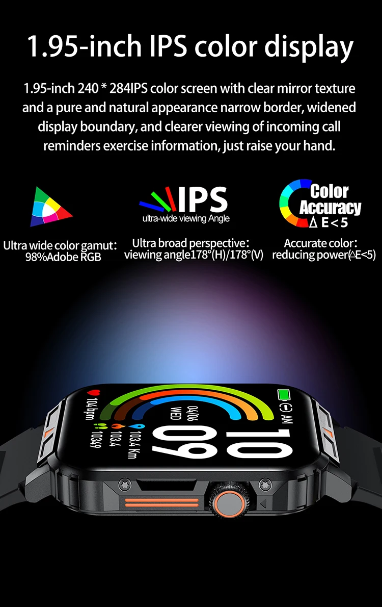 L81 Smart Watch with Heart Rate & Blood Pressure Monitoring - Full ...