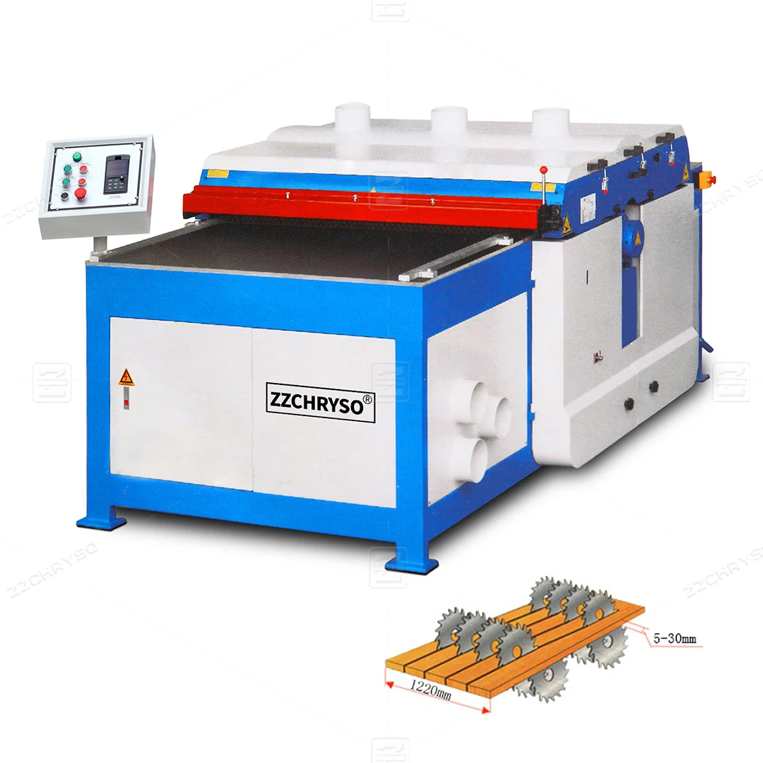 Multiple Blade Rip Saw Machine/panel Saws For Laminate Mdf Wood Plank ...