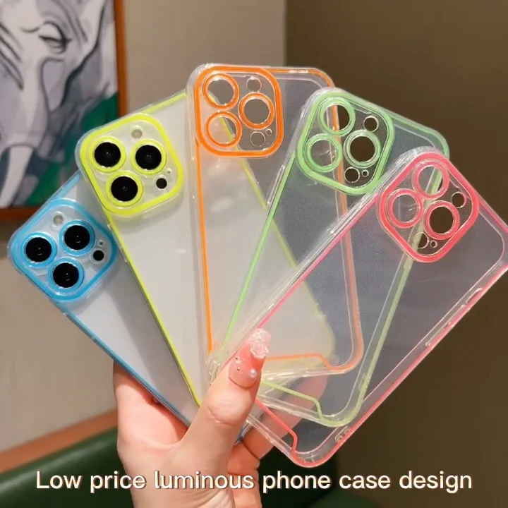 Low Price Luminous Phone Case Design For Iphone 15 14 13 12 Fluorescent ...