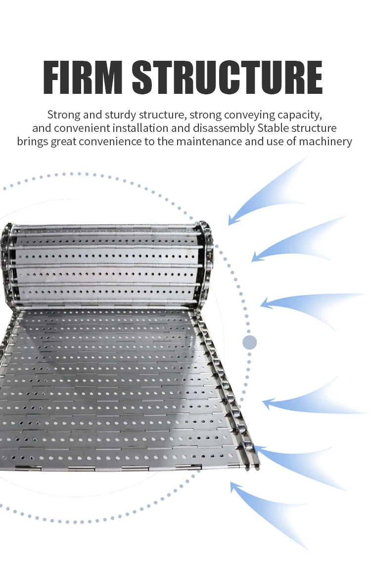 Stainless Steel Perforated Chain Plate Conveyor Belt Stainless Steel ...