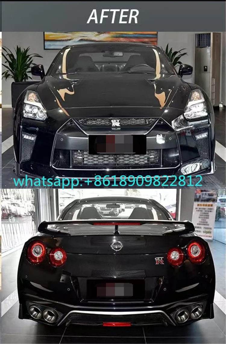 Hot Sale 2008year Gtr R35 Upgrade 2017year Gt-r R35 Car Body Kit For ...