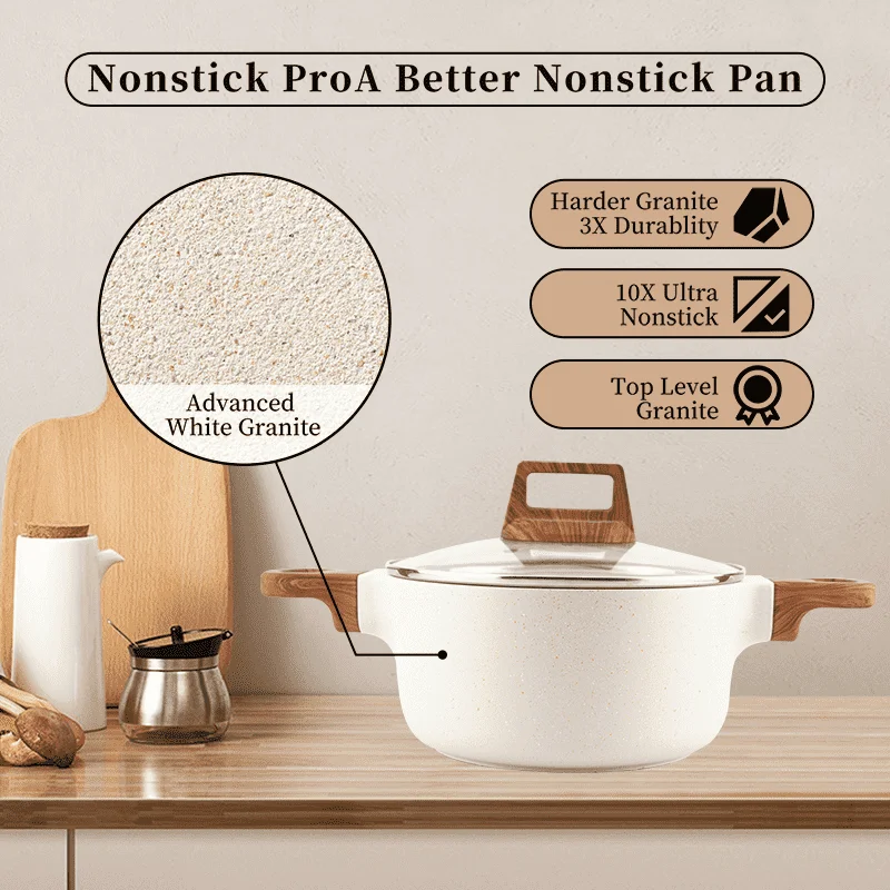 Aluminium Die Casting Non Stick Cookware Set - Frying Pots and Pans
