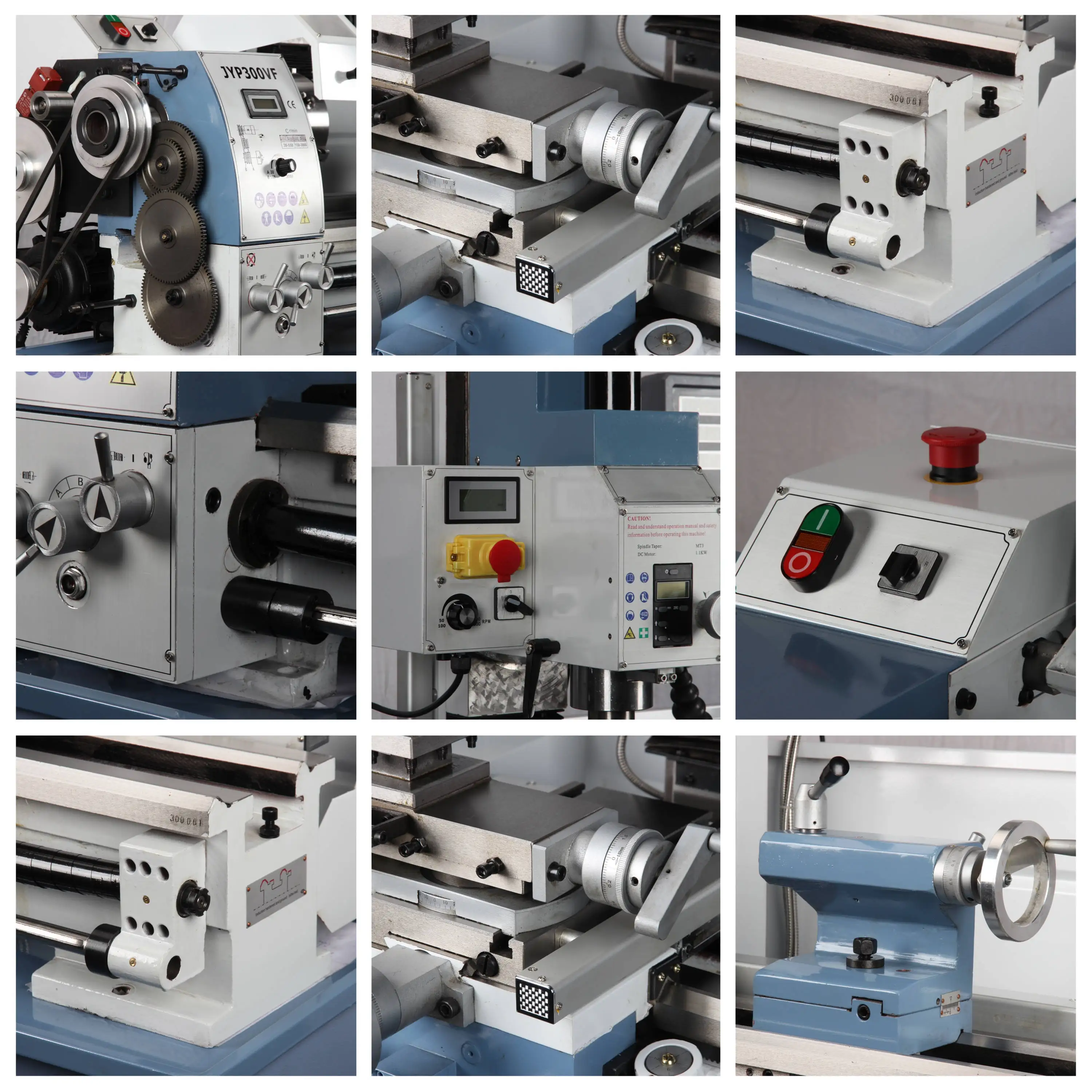 JYP300VF Manual Combination Lathe & Milling Machine, 300mm Swing ...