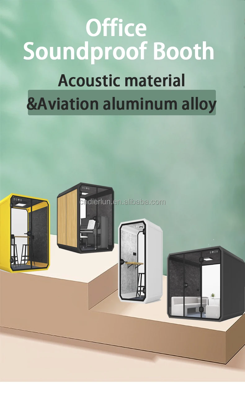 Customized Acoustic Cabin Office Pods Soundproof Phone Booth Acoustic ...