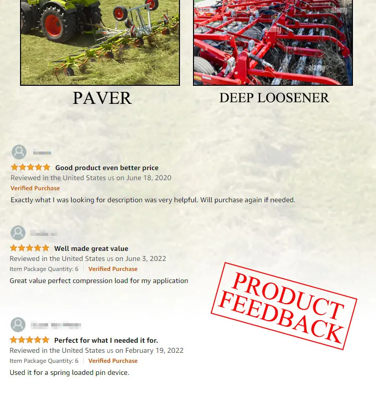 Hengsheng Agricultural Hay Rake Baler Torsion Spring Combine Harvester ...