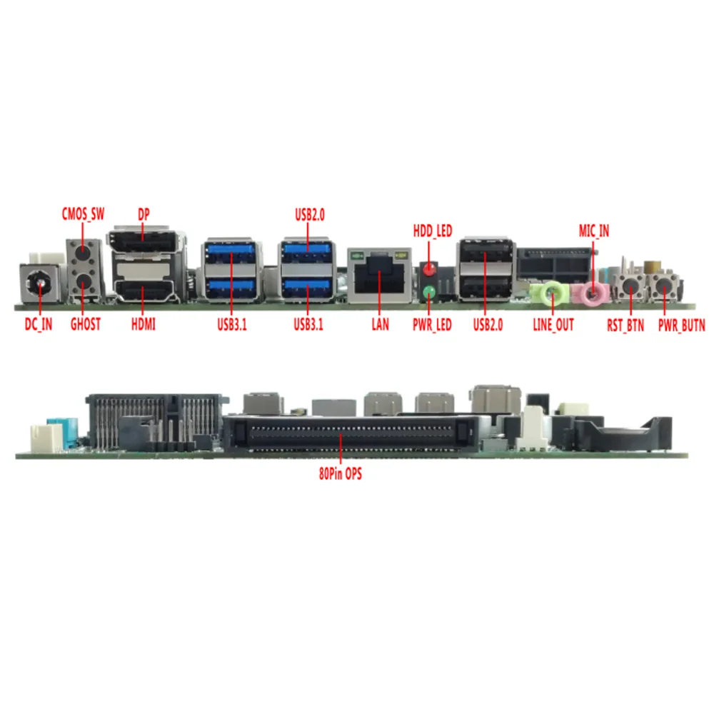 Ops Motherboard Intel Core 8th 9th Gen I3 I5 I7 Cpu Pc 80pin Jae Ops Hdi Dp Ddr4 Buy 2 So Dimm