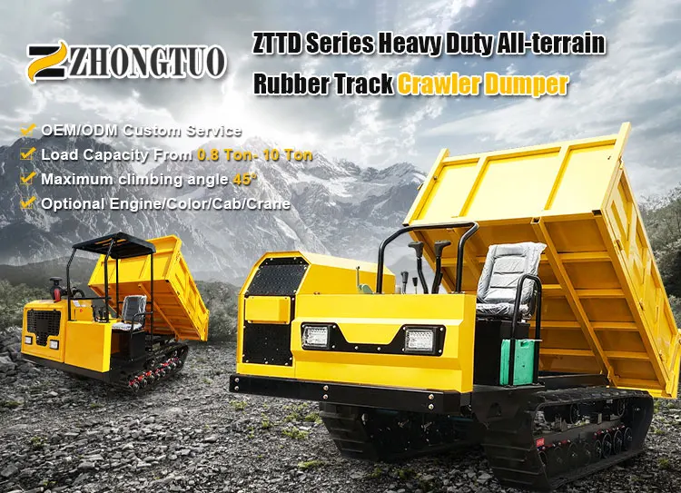High Horsepower Crawler Transporter 3ton 5ton Low Price All Terrain ...