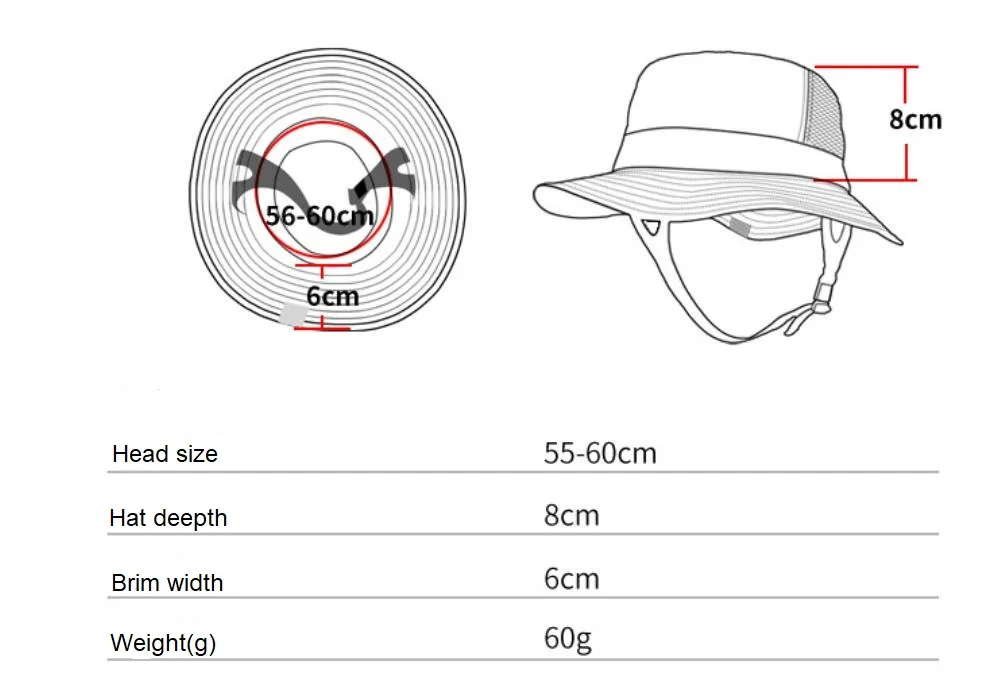 High Quality Standard Custom Black Nylon Waterproof Surf Hat Floating ...