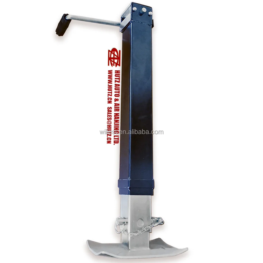 Square Tube Trailer Jack Stand Hutz 5,000 Lbs Trailer Stabilizer Jack ...